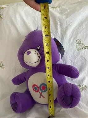 Care Bears | Toys | Vintage 203care Bears Purple Plush Bear With Heart ...